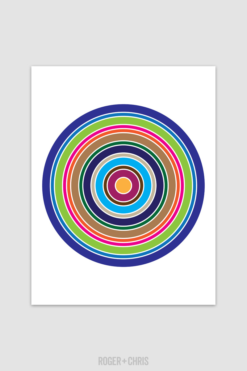 "Color Spot Target" print, 22" x 17" | Roger + Chris