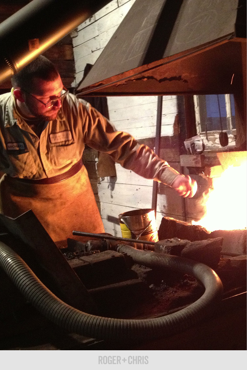 Blacksmith Michael P. McCarthy at the Forge | Roger + Chris